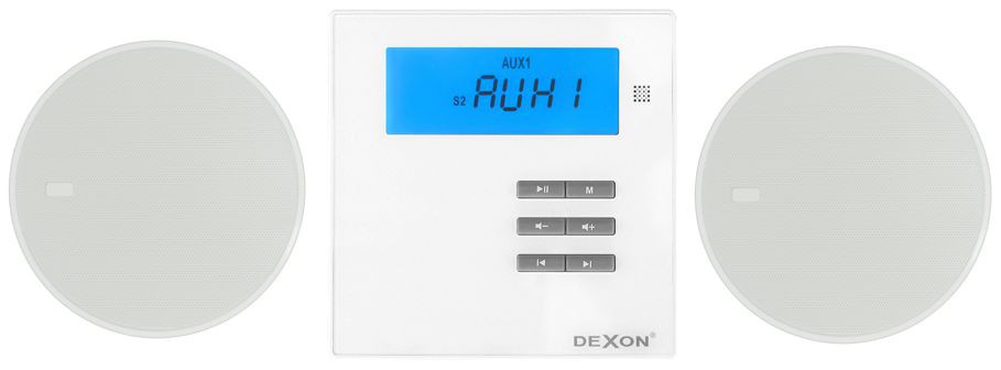Dexon Odtwarzacz Ścienny Bluetooth / Radio FM z Głośnikami MRP 2171